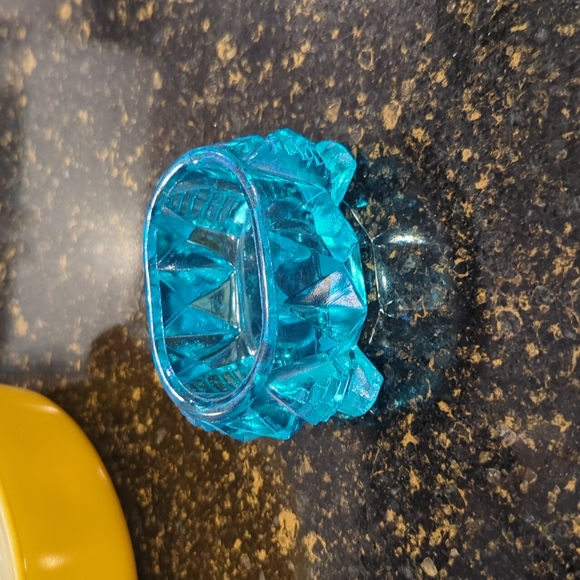 Vintage | Kitchen | 92s Blue Glass Footed Salt Cellar | Poshmark